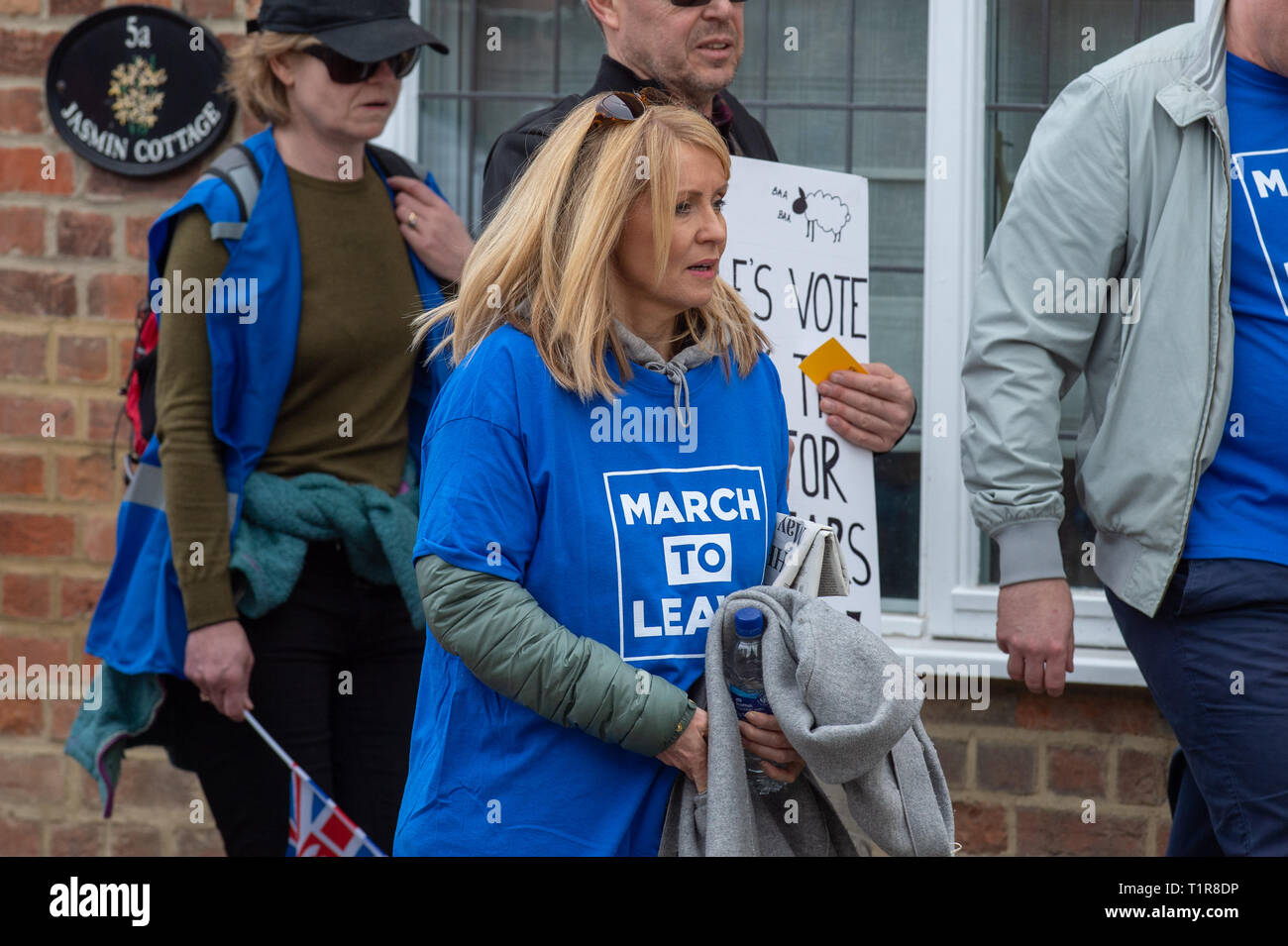 Buckinghamshire, Großbritannien. 28. März 2019. Die pro Brexit Kampagne ...