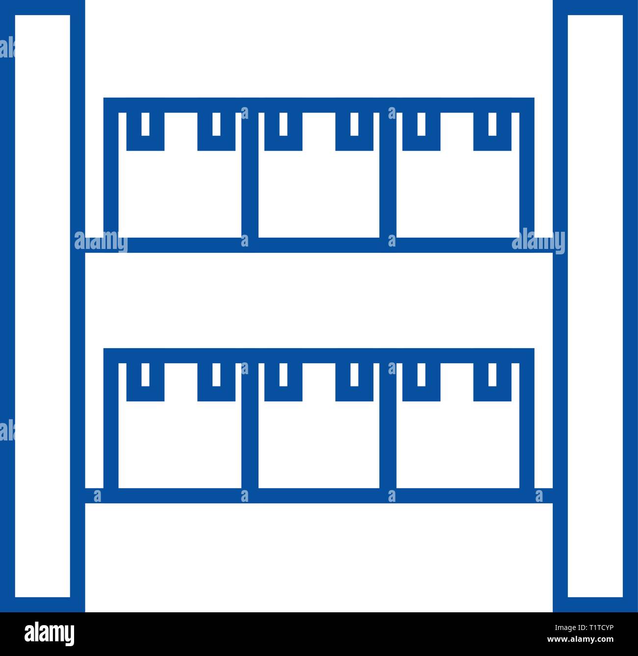 Lager-, Industrie Lager Symbol Leitung Konzept. Lager-, Industrie Lager ...