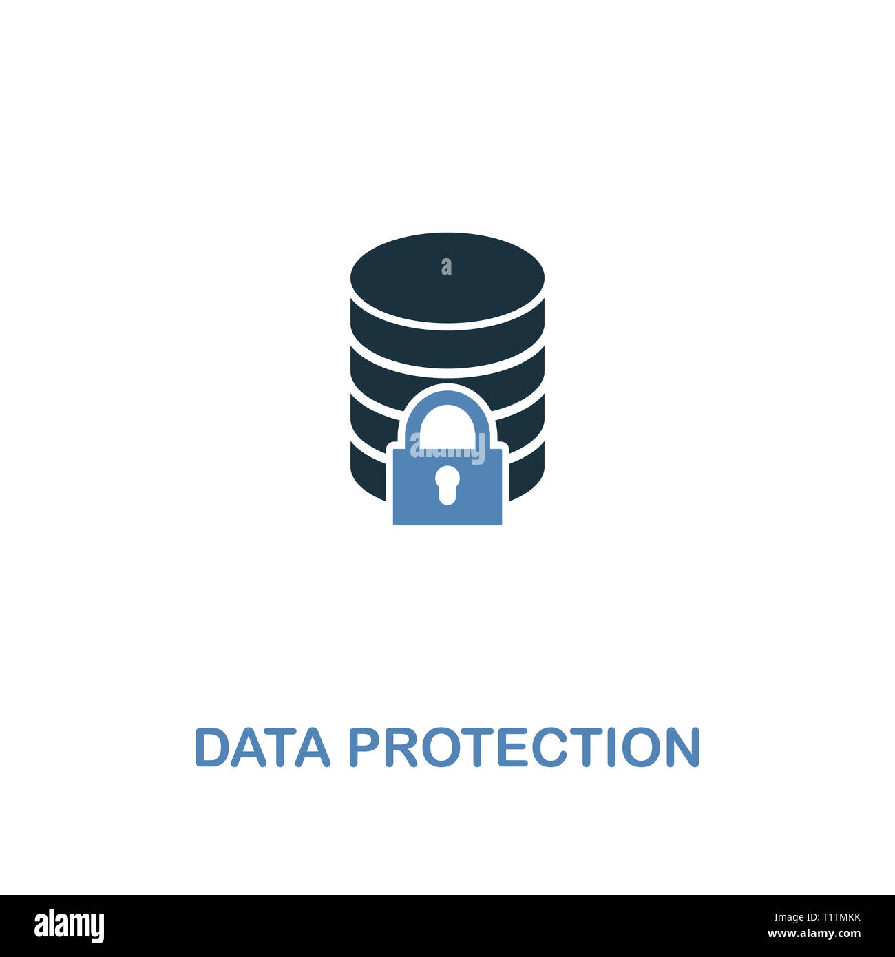 Datenschutz Symbol in zwei Farben. Premium Design von Internet Security ...