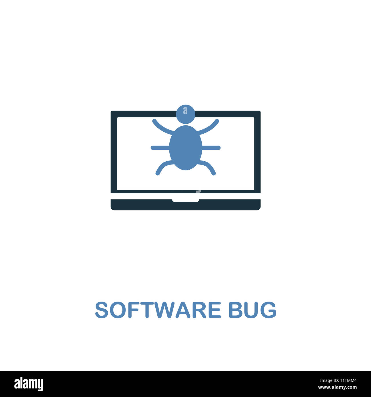 Software Bug Symbol in zwei Farben. Premium Design von Internet ...
