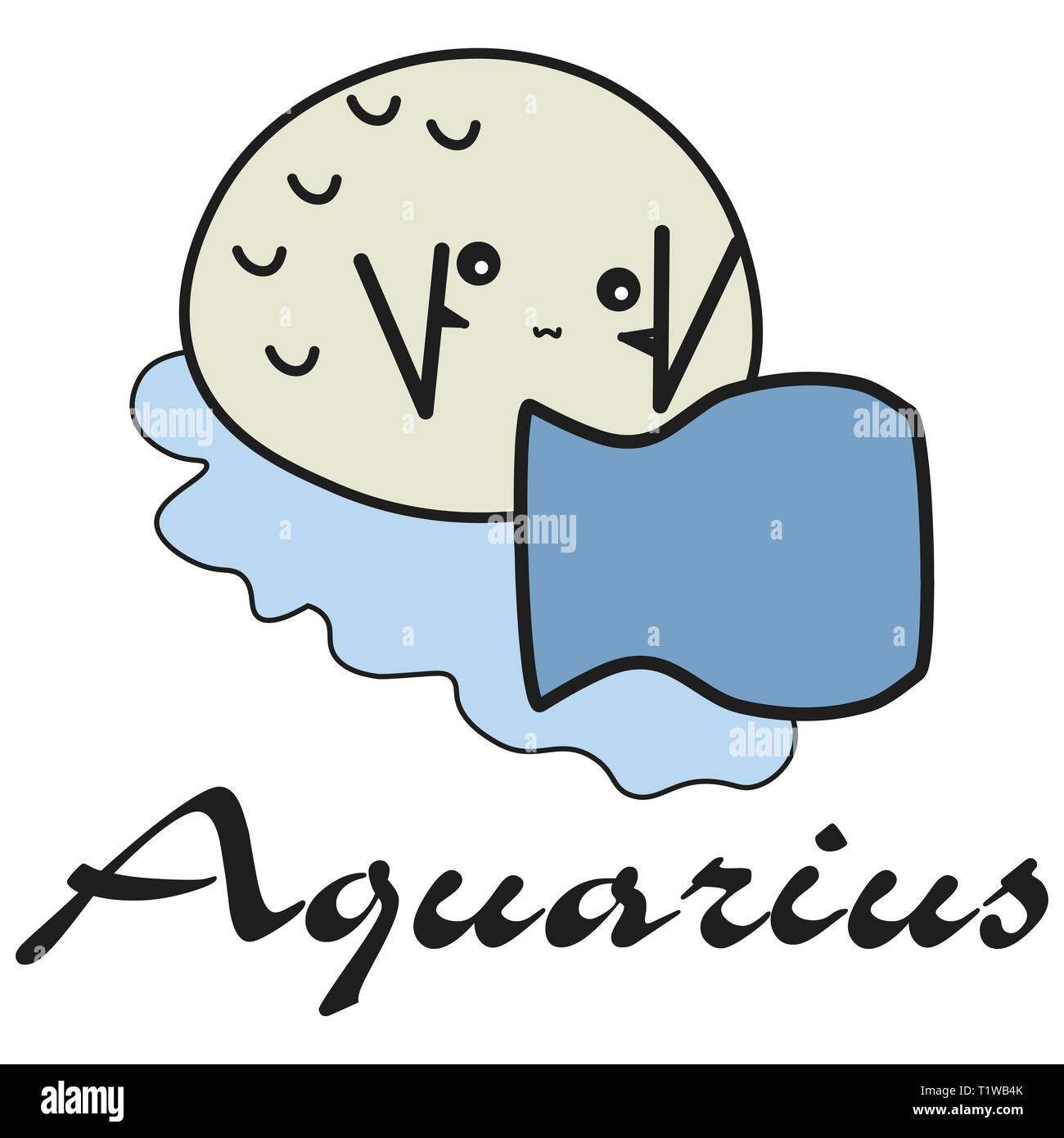 Sternzeichen wassermann cartoon -Fotos und -Bildmaterial in hoher ...
