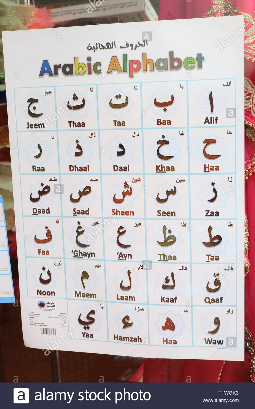 Arabisches Alphabet Stockfotos und -bilder Kaufen - Alamy