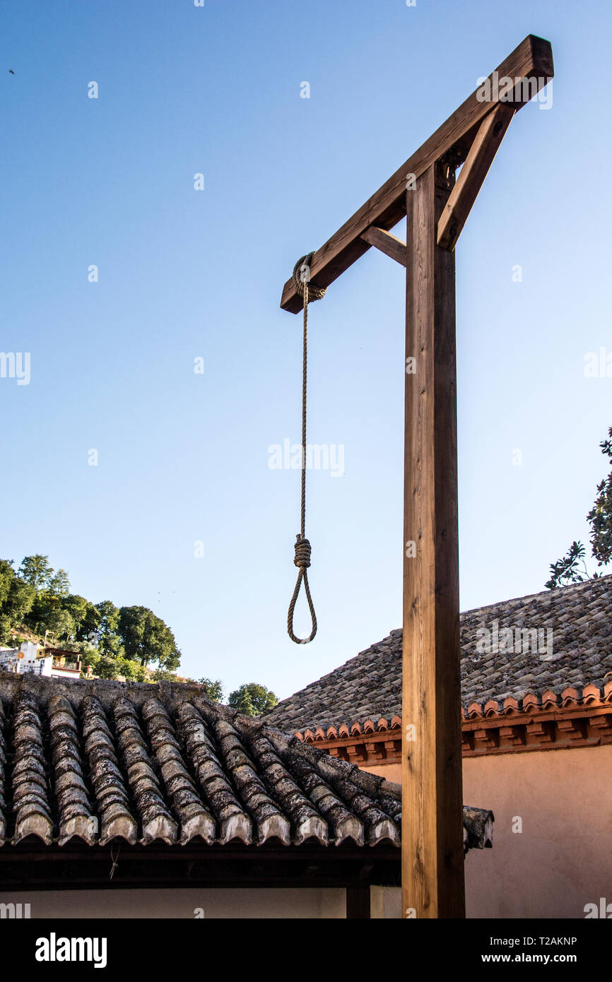 Execution Gallows Hanging Stockfotos und -bilder Kaufen - Alamy