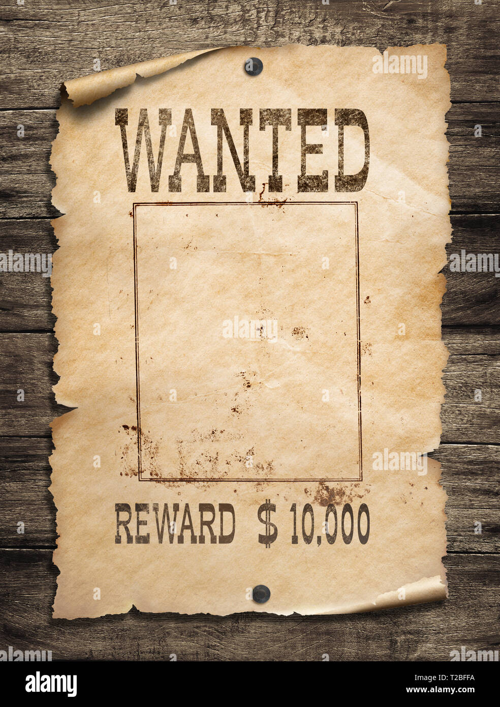 Steckbrief western -Fotos und -Bildmaterial in hoher Auflösung – Alamy