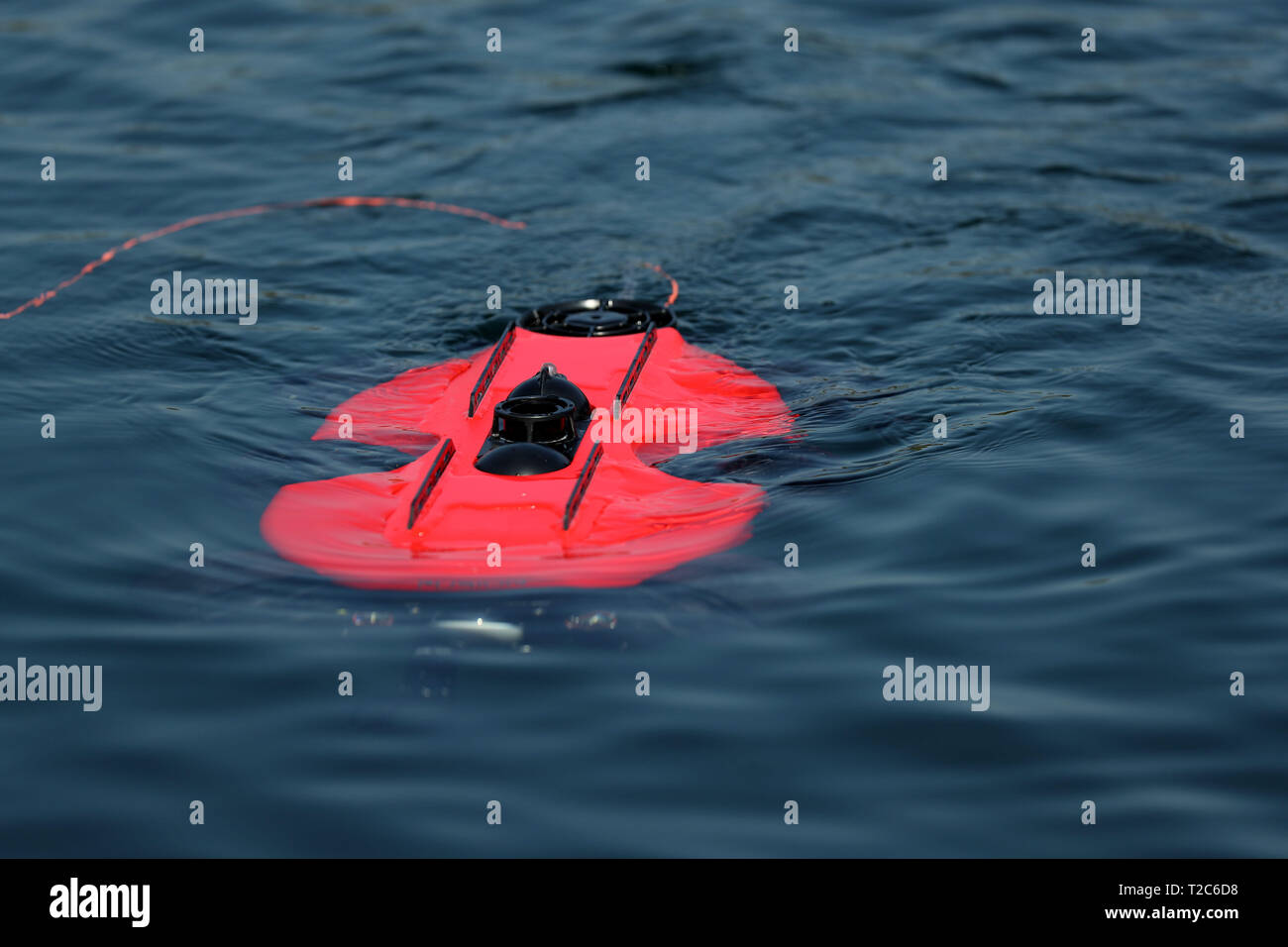 Royal Navy Personal beweisen ihre Unterwasser drone bei einem Besuch ...