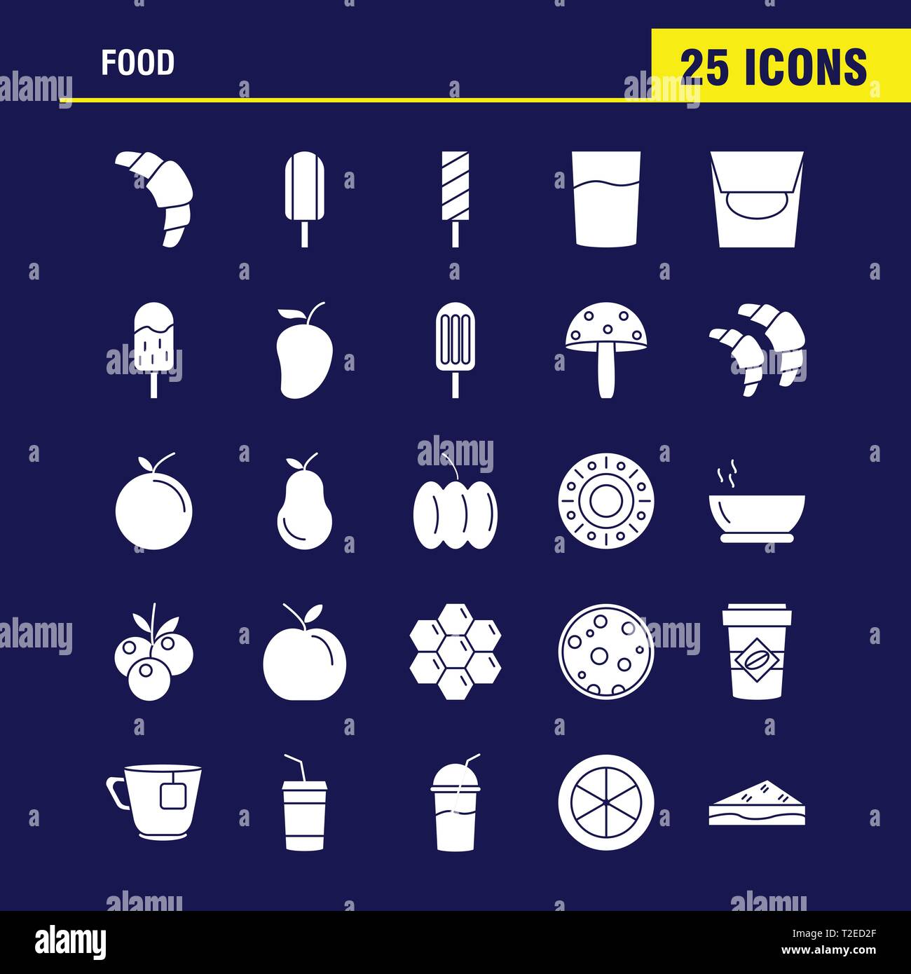 Essen feste Glyphe Symbol für Web, Print und Mobile UX/UI-Kit. Wie ...