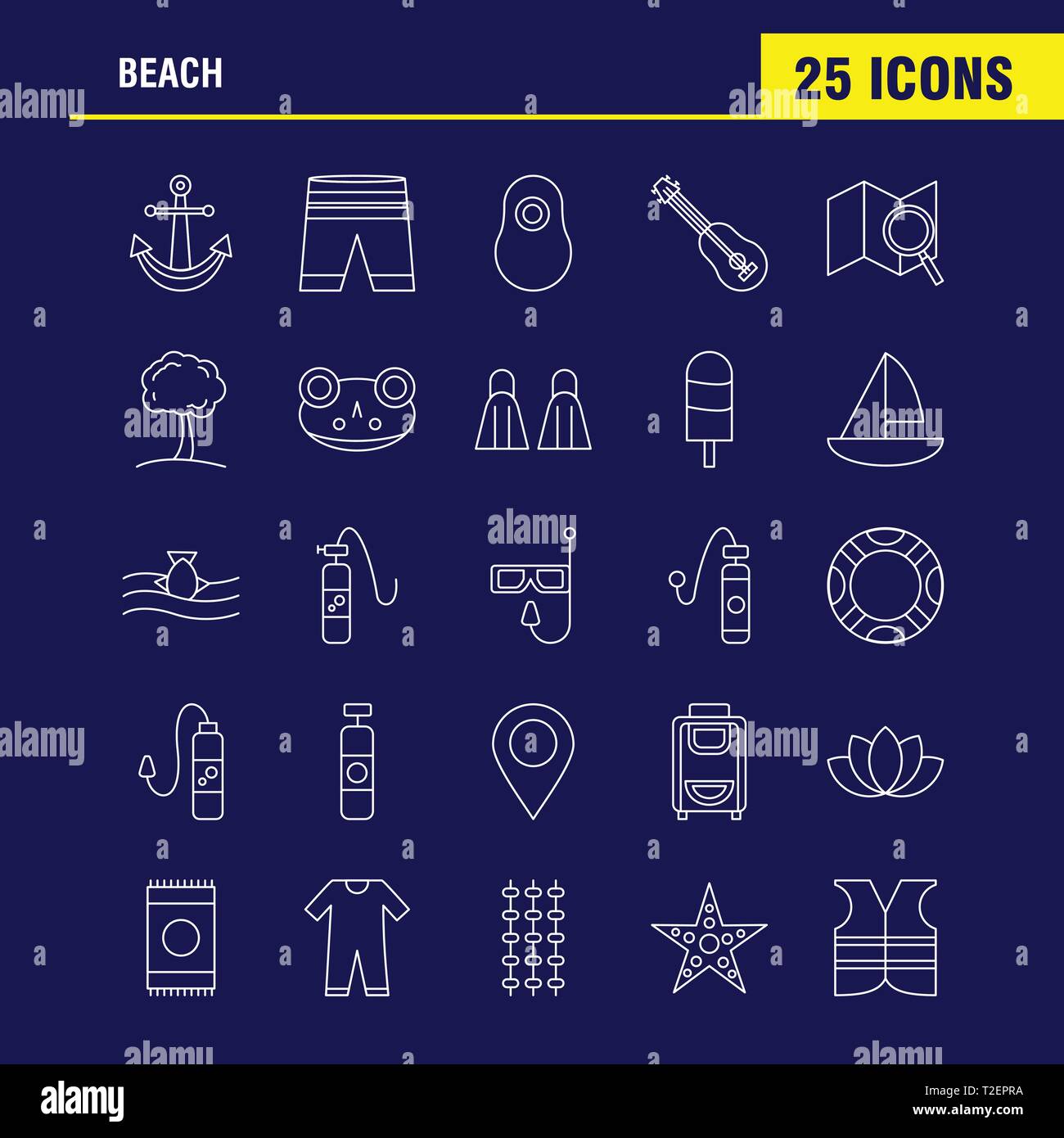 Strand Symbol für Web, Print und Mobile UX/UI-Kit. Wie: Shorts, Urlaub ...