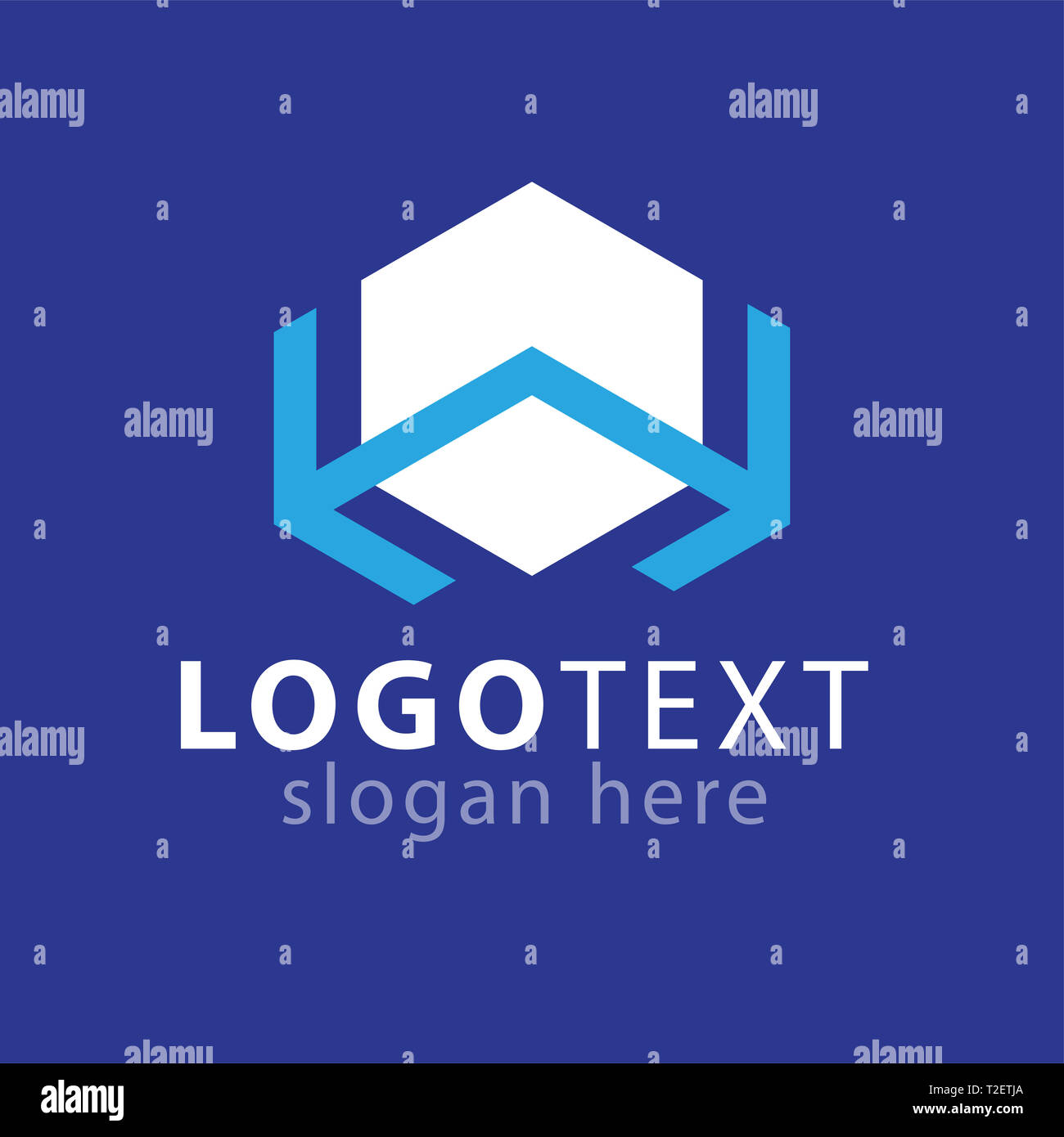 Tech sechskant logo -Fotos und -Bildmaterial in hoher Auflösung – Alamy