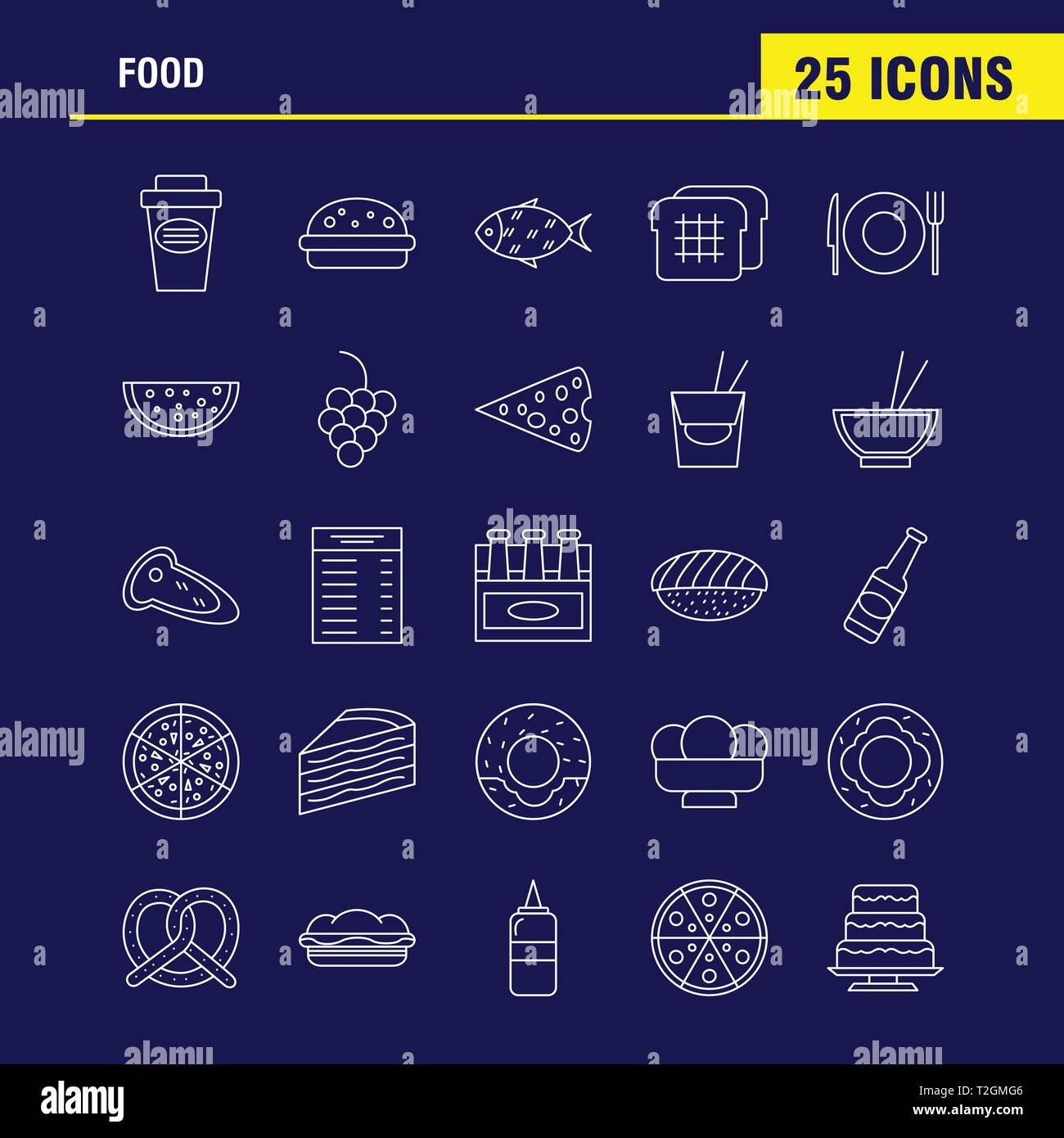 Essen Symbol Leitung für Web, Print und Mobile UX/UI-Kit. Wie z. B ...