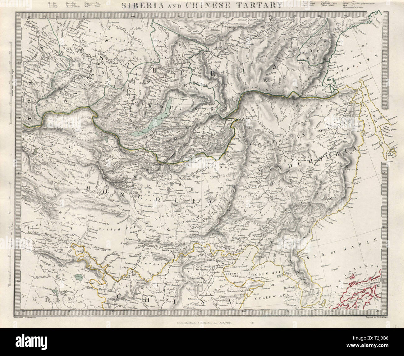 Sibirien & CHINESISCHE TARTARY Mandschurei, Mongolei China Korea ...