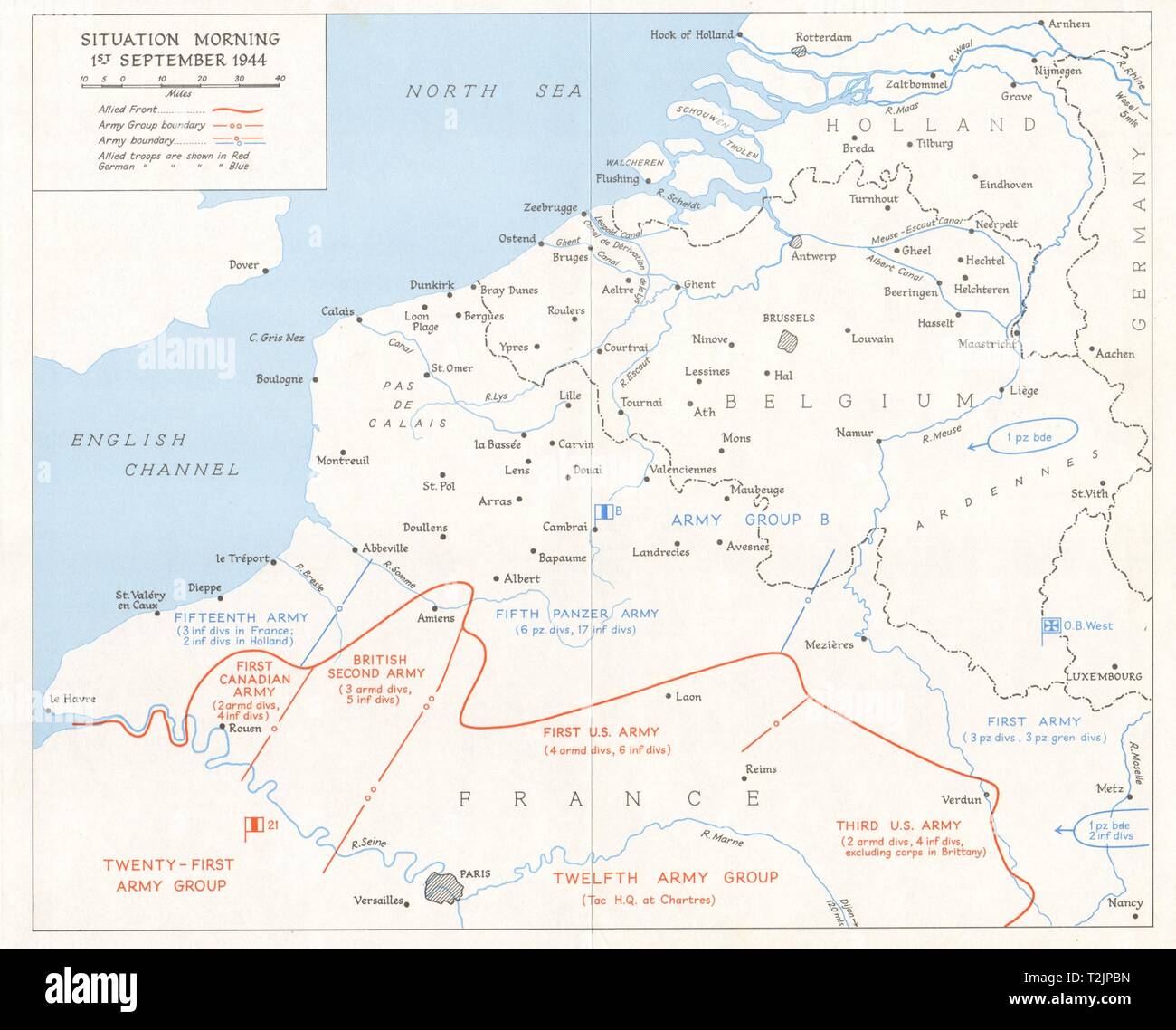 Frankreich belgien karte 1944 -Fotos und -Bildmaterial in hoher ...