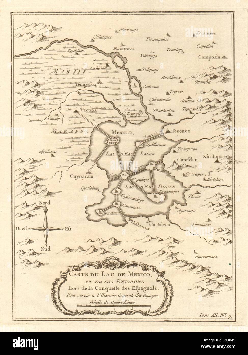 Aztekische Tenochtitlan Karte The Map: Tenochtitlan, 1524 | History