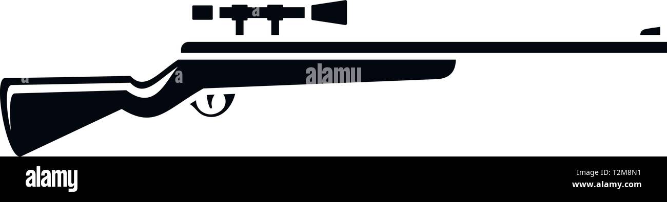 Classic Sniper Rifle Symbol. Einfache Abbildung: Classic Sniper Rifle ...