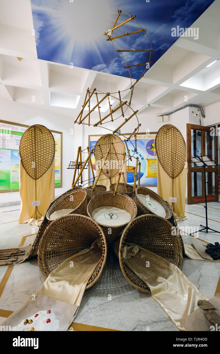 Ausstellung im Don Bosco Museum in Shillong, Meghalaya State, im ...