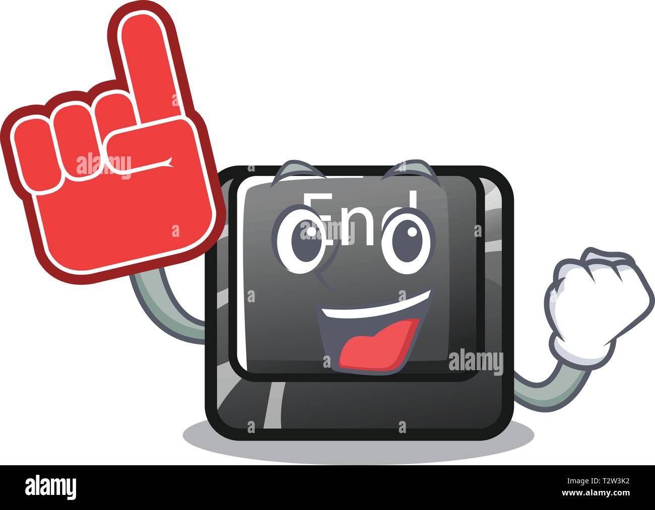 Cartoon done hand gesture Stock-Vektorgrafiken kaufen - Alamy