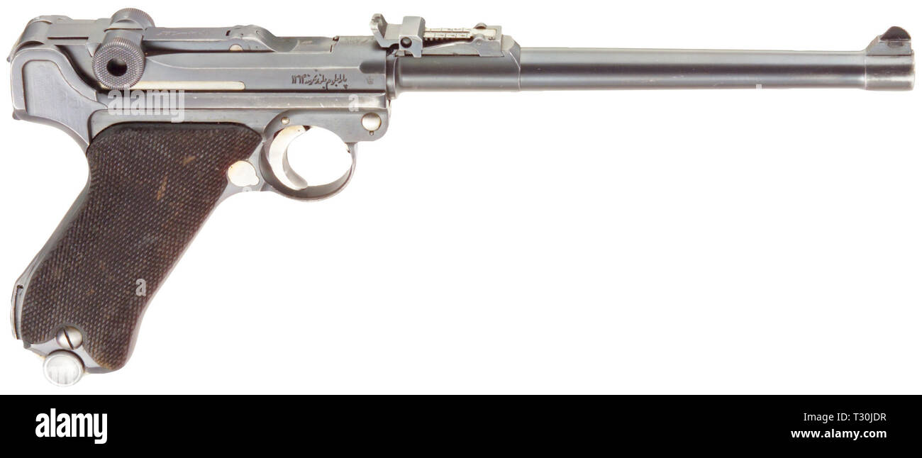 Handfeuerwaffen, Pistolen, Luger Parabellum Pistole 08, hergestellt von ...