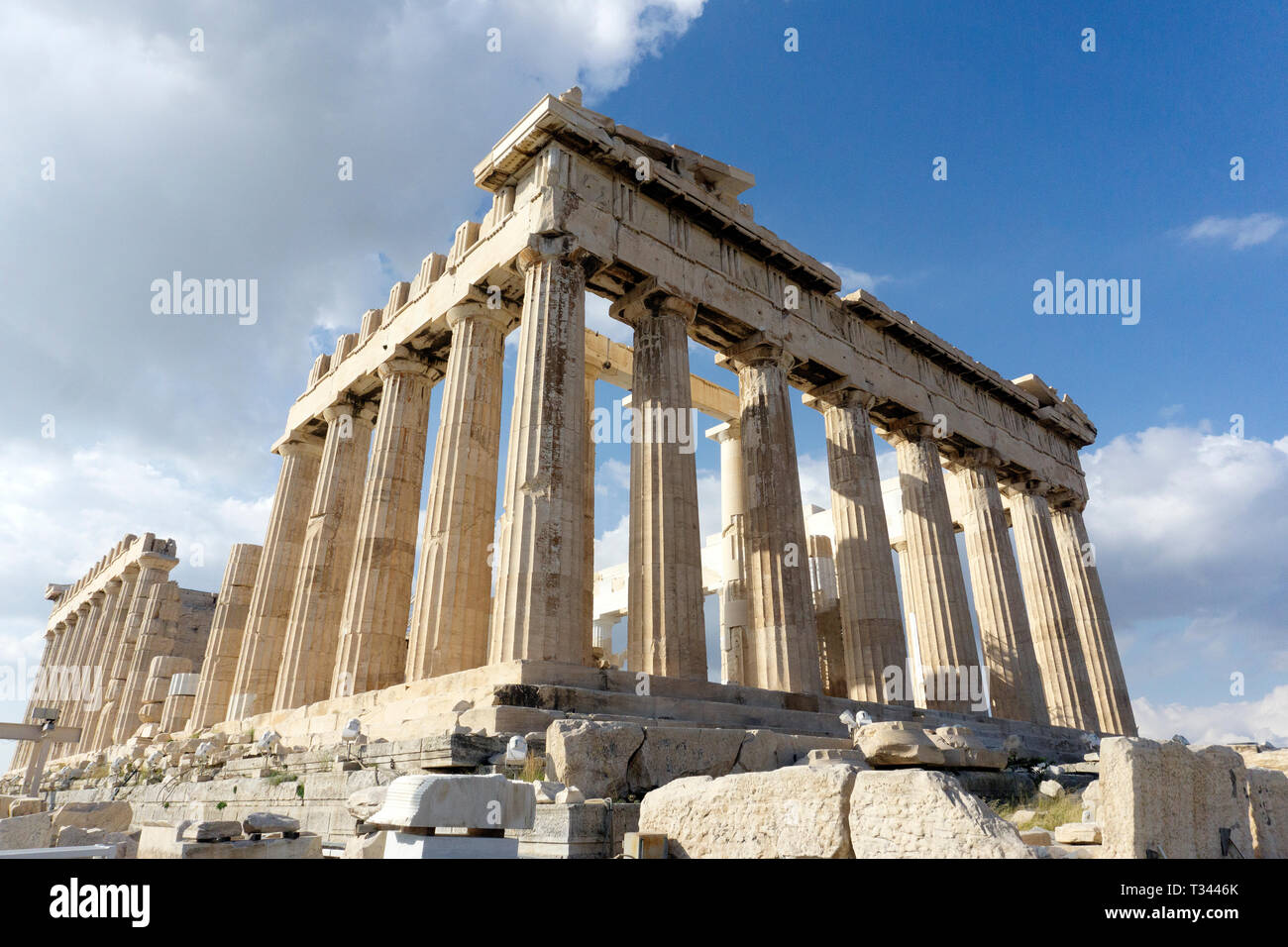 Athen, Griechenland. Parthenon (Akropolis). Die Hauptattraktion von ...