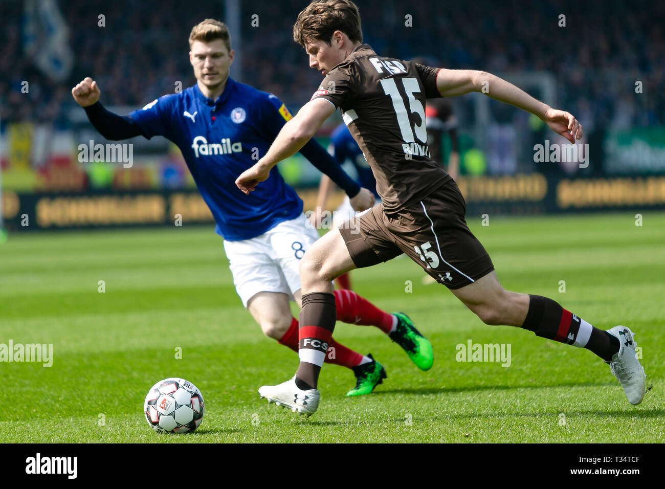Kiel, Deutschland. 06 Apr, 2019. 2. Fussball Bundesliga, Holstein Kiel ...