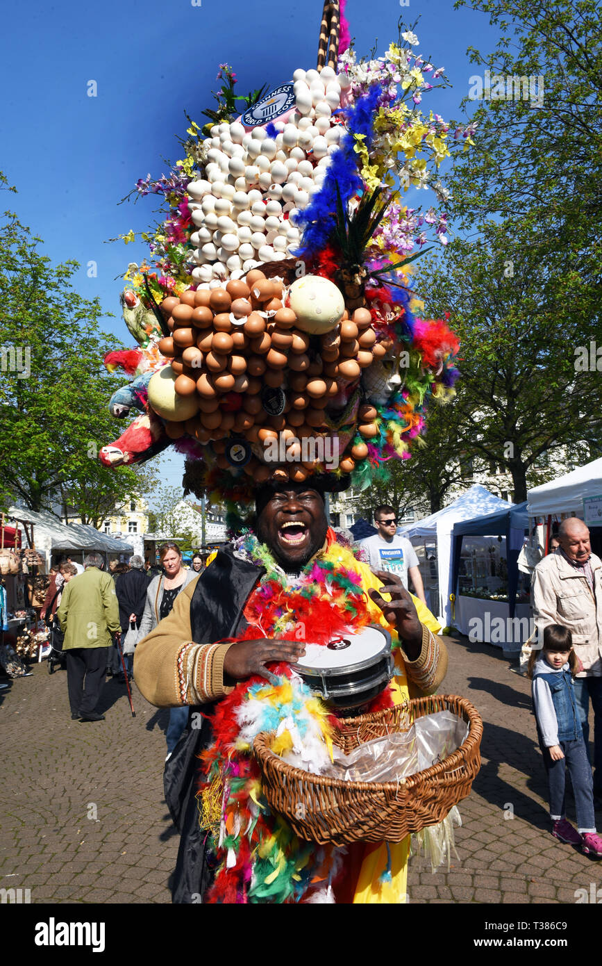 Düsseldorf, Deutschland. 7. Apr 2019. Gregory da Silva aus Südafrika ...