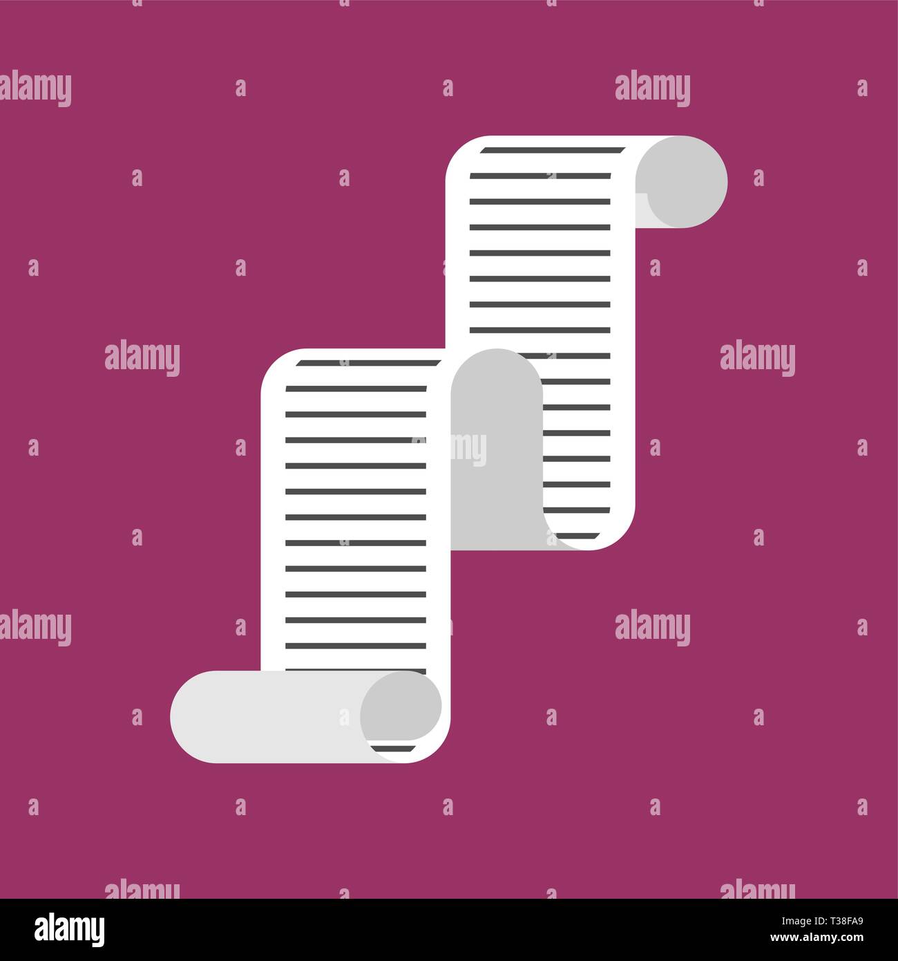 Lange Liste isoliert. Viele Elemente. To-do-Liste Cartoon Stil Vektor ...