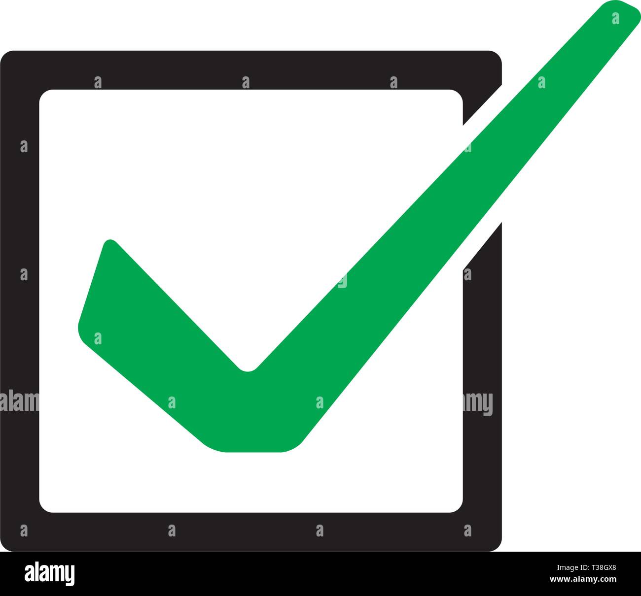 Checkmark sign Stock-Vektorgrafiken kaufen - Alamy