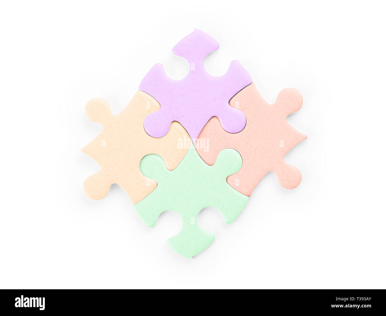 Four jigsaw puzzle pieces on -Fotos und -Bildmaterial in hoher ...