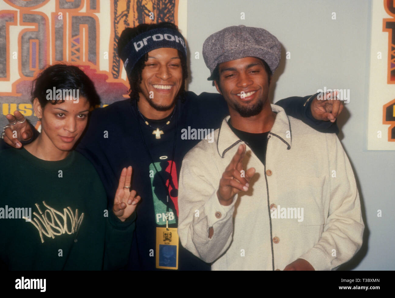 LOS ANGELES, Ca - 15. März: Rapper Ladybug Mecca, Ismael, Butler und ...