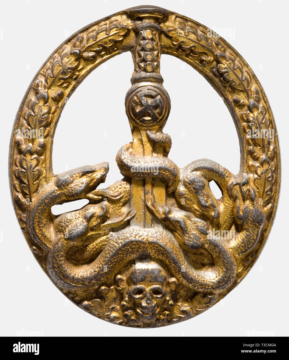 Ein Partisan Abzeichen in Gold Semi-Hollow gestanzt feiner Zink Problem ...