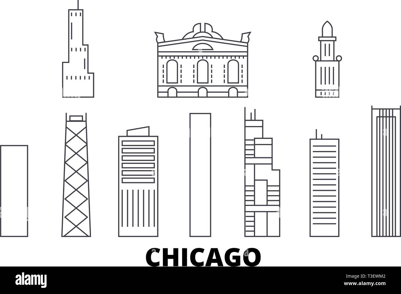 Chicago nordufer Stock-Vektorgrafiken kaufen - Alamy