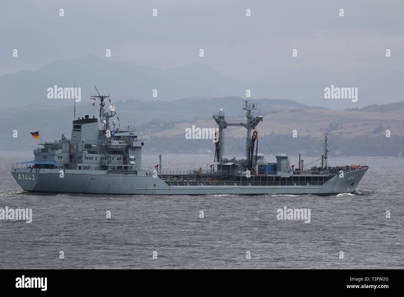 Fgs Rhön 1443 Ein Rhön Klasse Oder Typ 704 A Tanker Durch Die