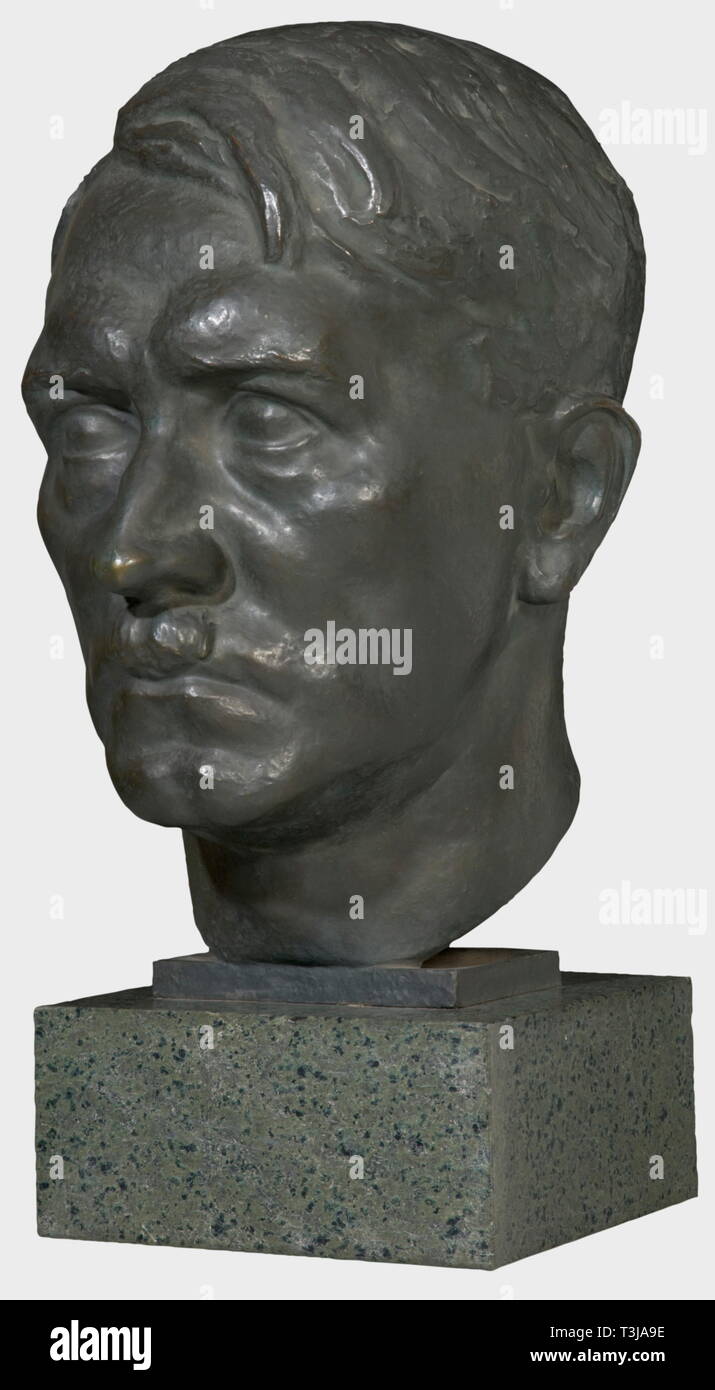 Rudolf Heß - eine bronzene Kopf von Adolf Hitler, ein Geschenk des ...