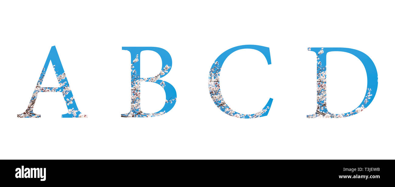 Floral Font Letter D Stockfotos und -bilder Kaufen - Alamy