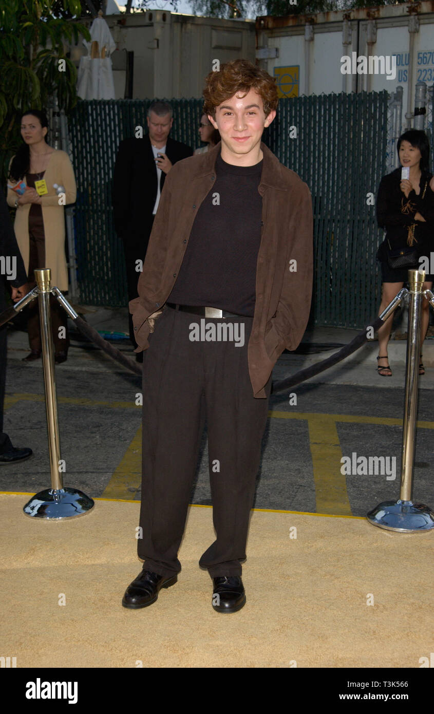 LOS ANGELES, Ca. Juli 22, 2002: Schauspieler AARON HIMELSTEIN im ...