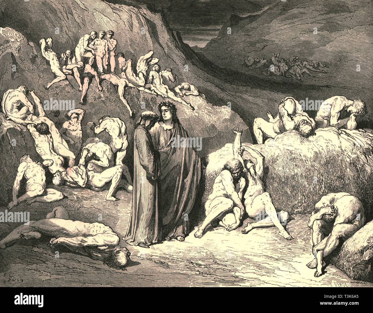 "Die Kruste kam von unten in Flocken' gezeichnet, c 1890. Schöpfer ...