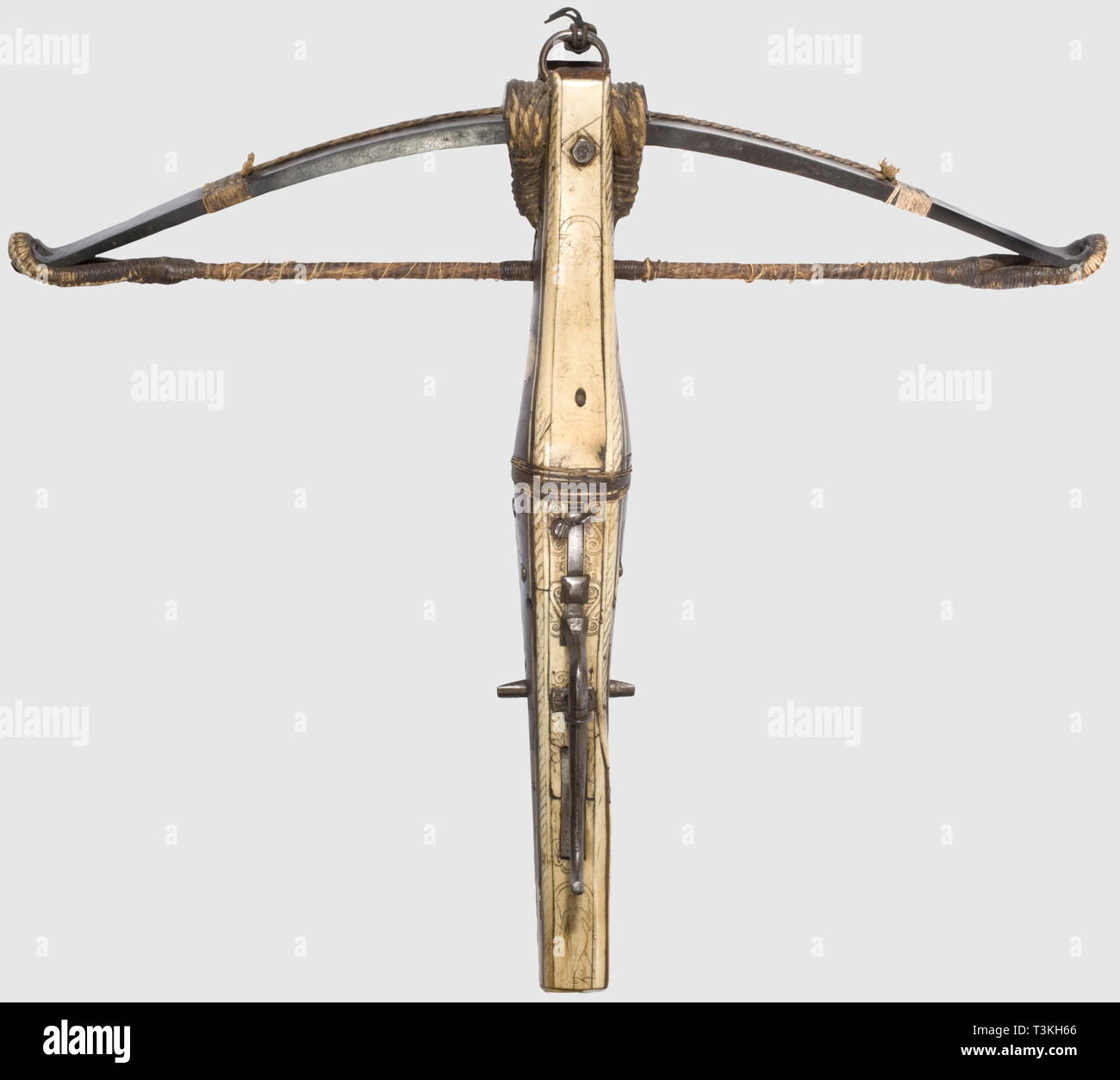 Jagd Jagd, schwere Armbrust, Holz und Knochen, Deutschland, ca. 1590 ...