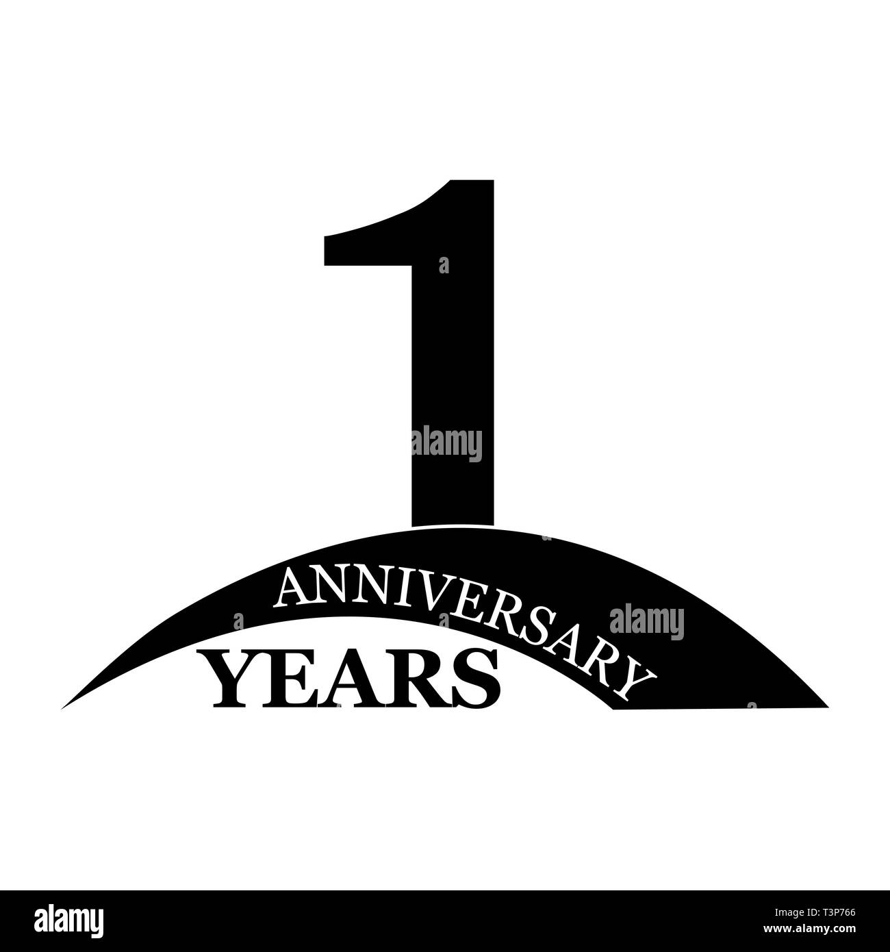 1 geburtstagslogo Stock-Vektorgrafiken kaufen - Alamy