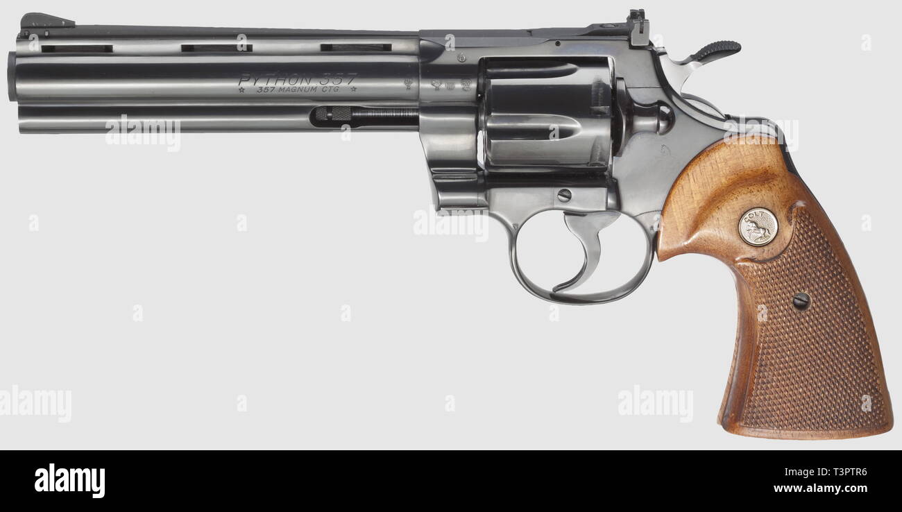 Kleinwaffen, revolver Colt Python Modell 1955, Kaliber .357 Magnum ...