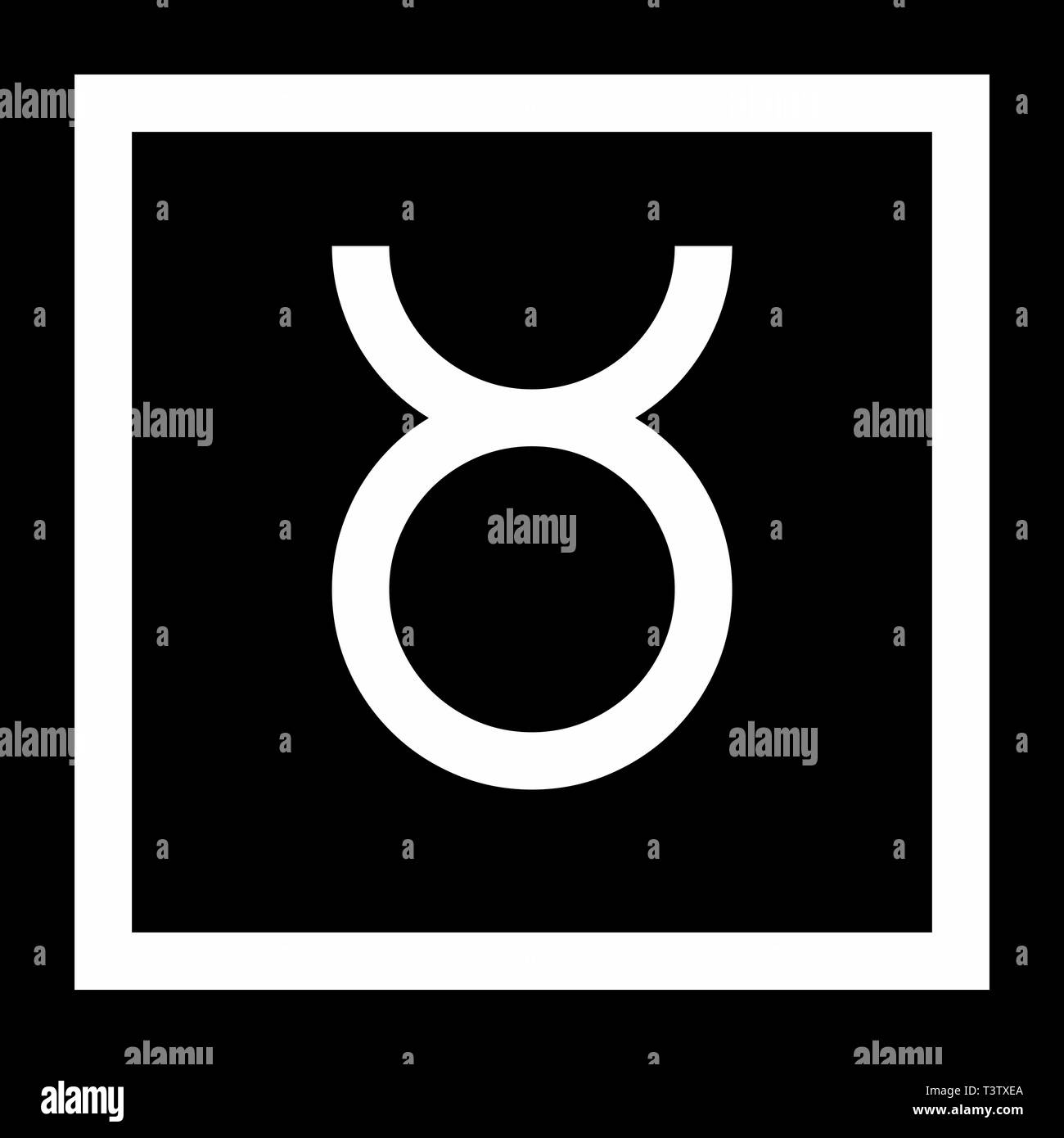 Stier symbol sternzeichen illustration horoskop -Fotos und ...