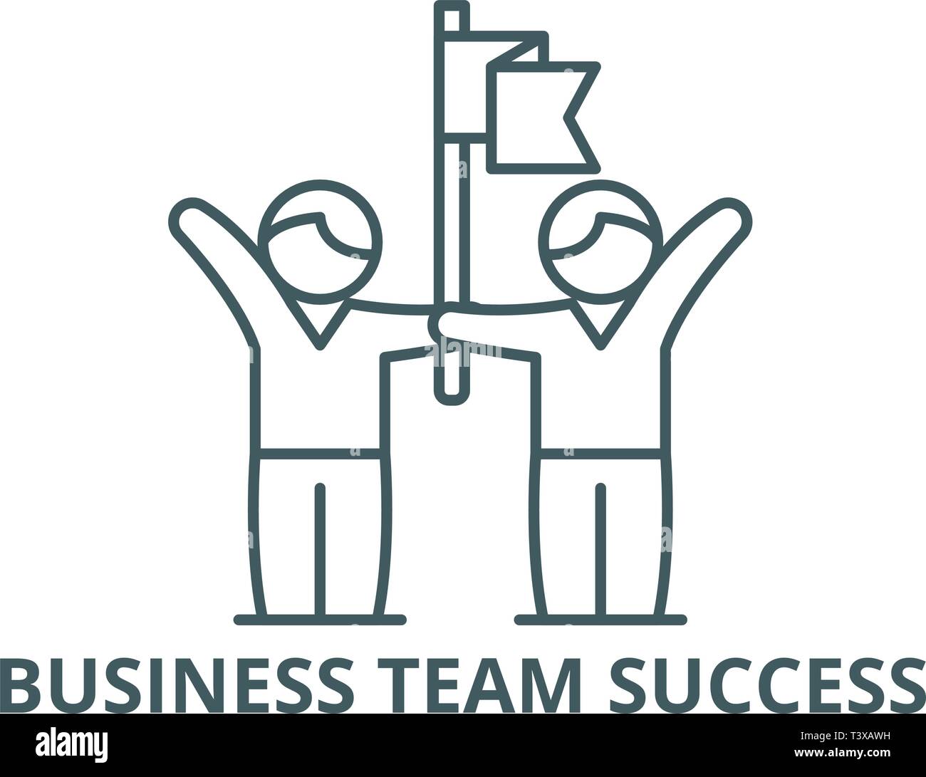Business Team Erfolg Symbol Leitung, Vektor. Business Team Erfolg ...