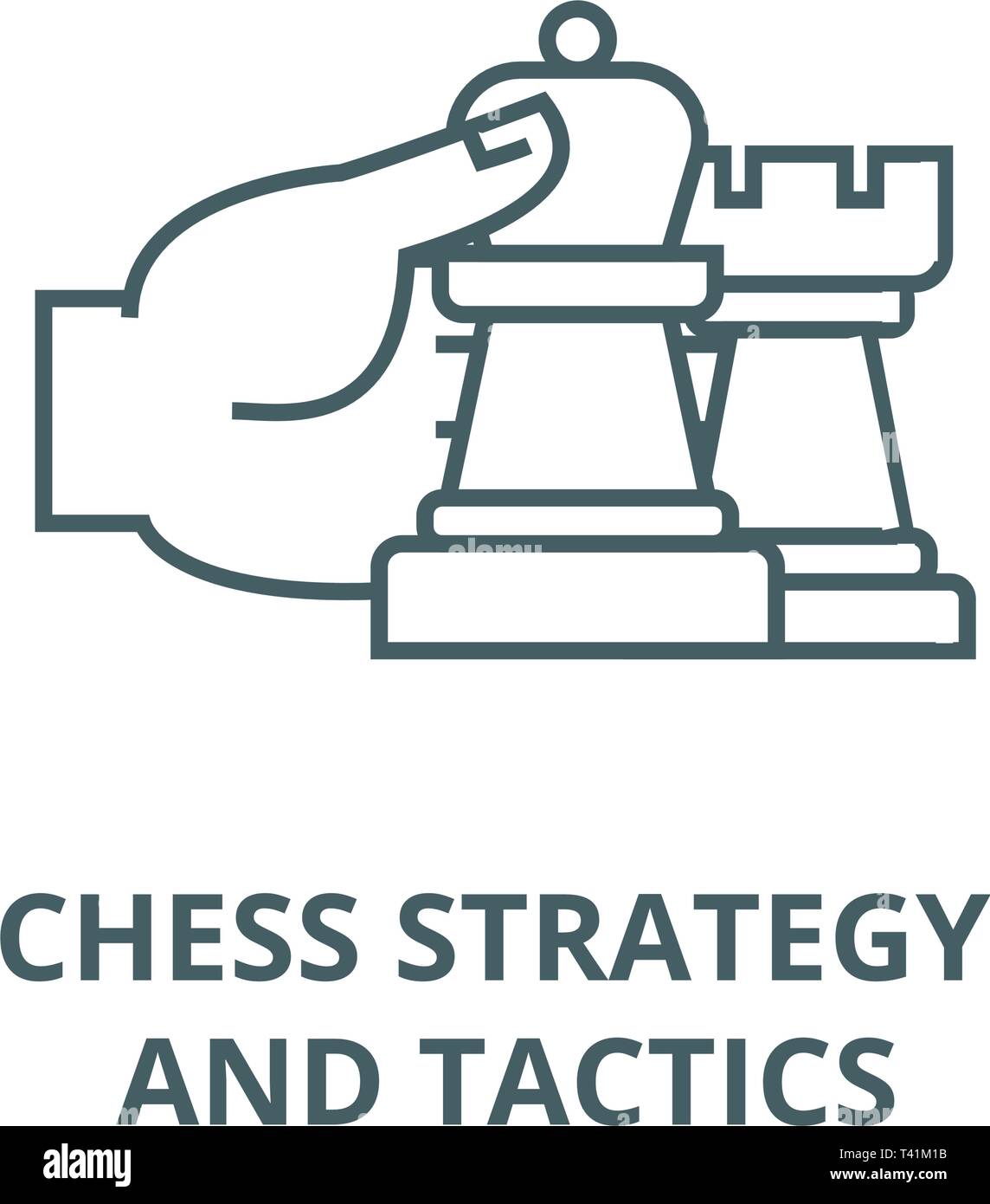 Chess Strategie und Taktik Symbol Leitung, Vektor. Chess Strategie und ...