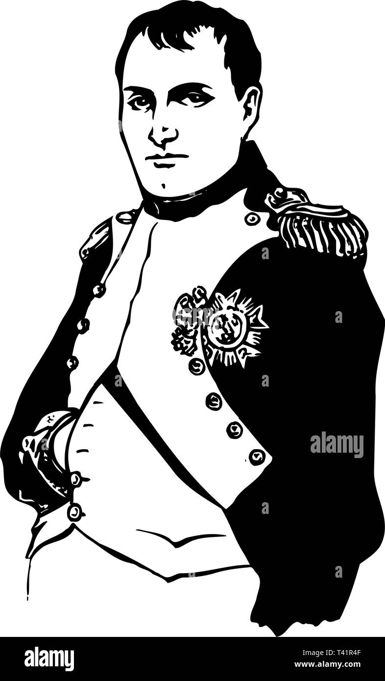 Napoleon Bonaparte Vector Illustration Stock-Vektorgrafik - Alamy
