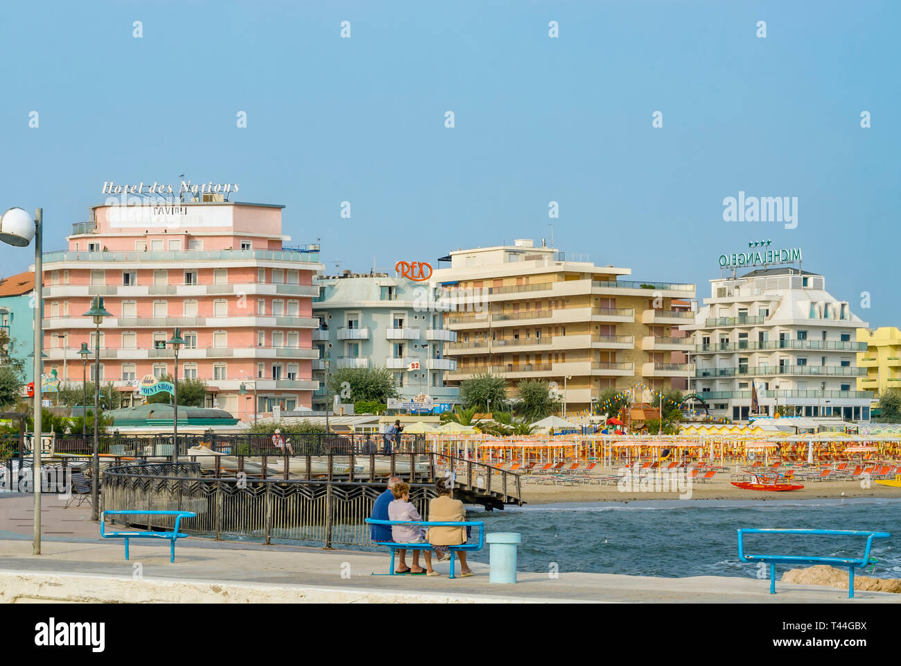 Rimini beach emilia romagna italy -Fotos und -Bildmaterial in hoher ...