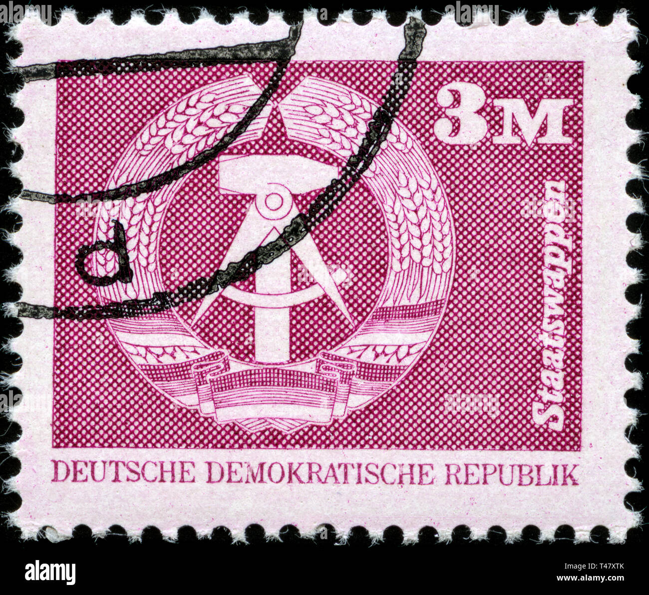 Briefmarke aus Ostdeutschland (DDR) in den Bau in der DDR, kleines ...