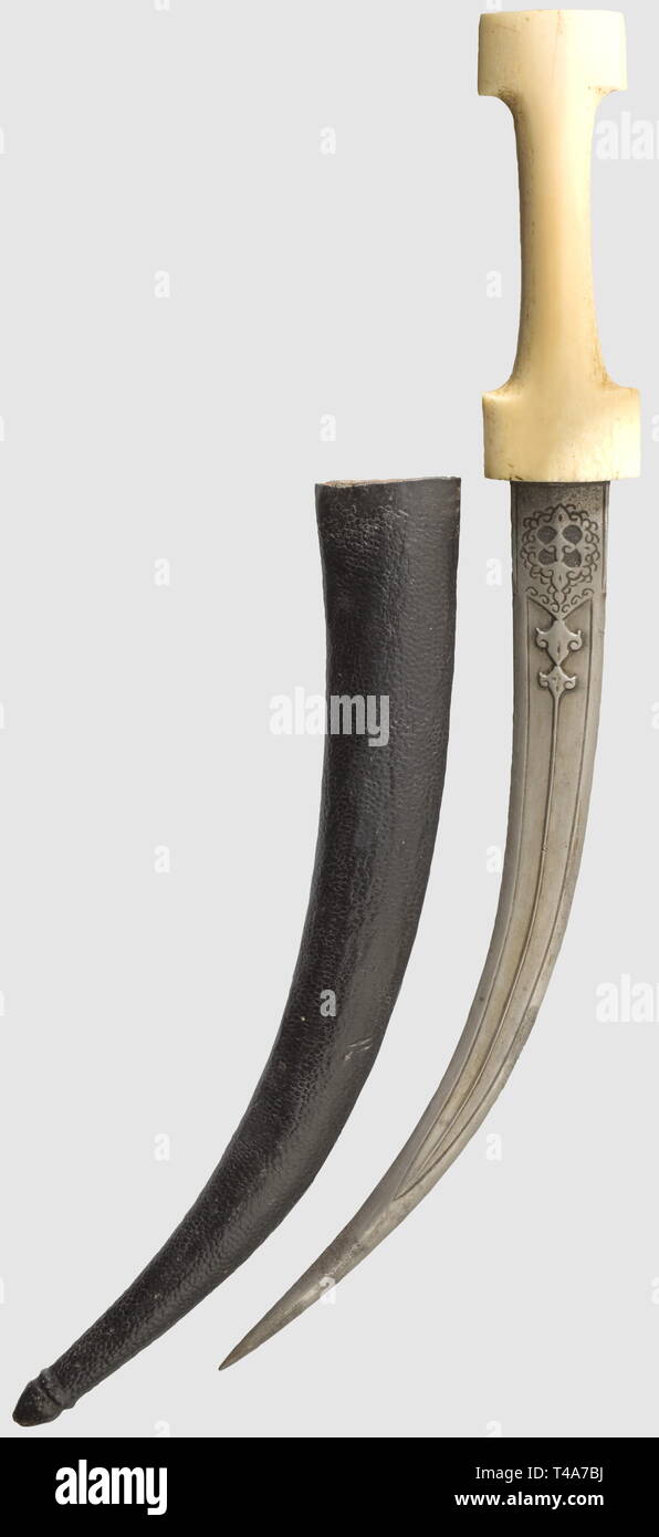 Ein kaukasischer Silber - montiert kinjal, ca. 1900. Zweischneidige ...