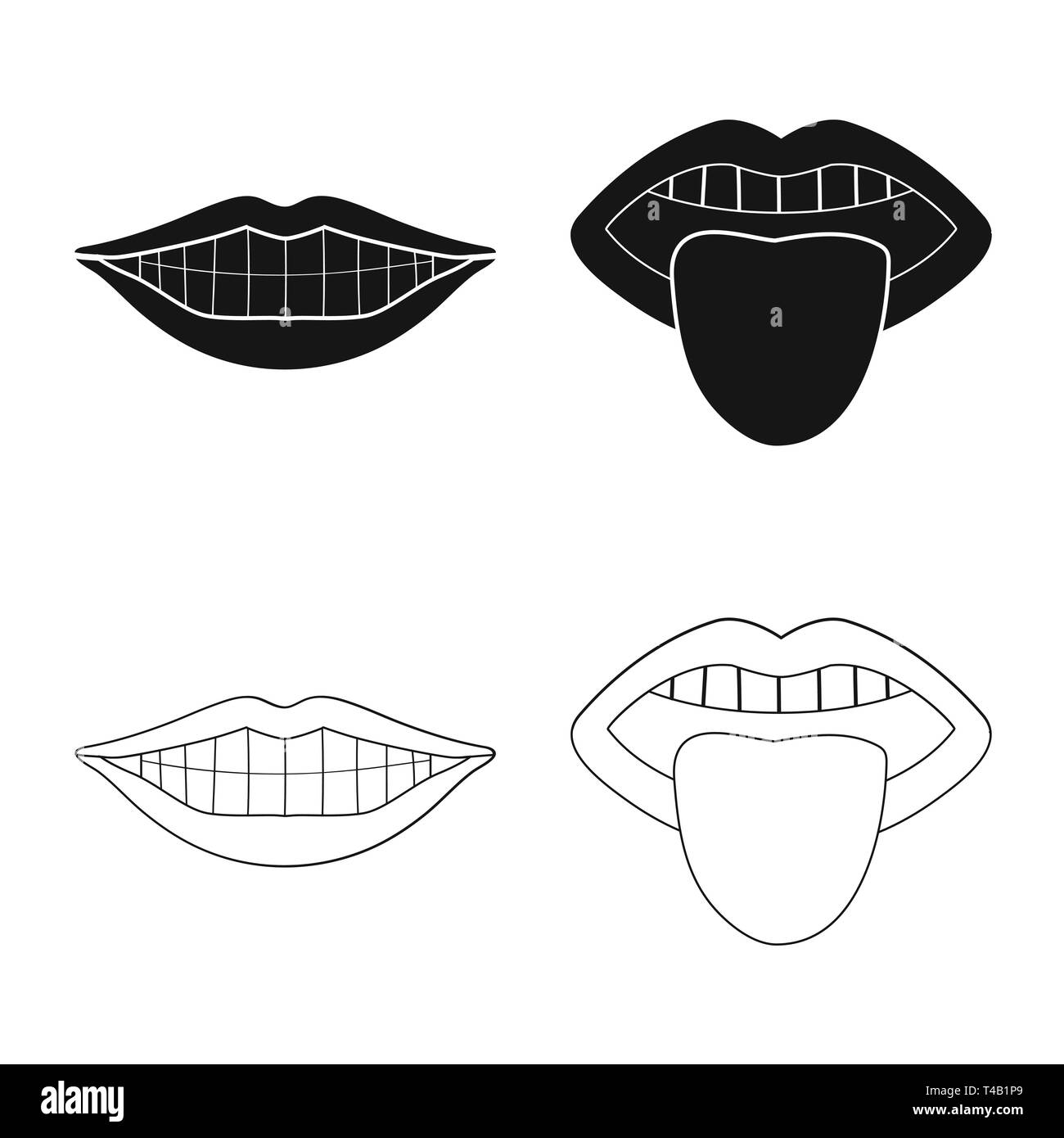 Vector Illustration von Körper und Symbol. Sammlung von Körper und ...