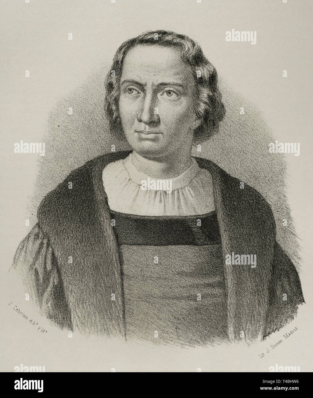 Christopher Columbus (1451-1506). Navigator und Kolonisten Amerikas ...