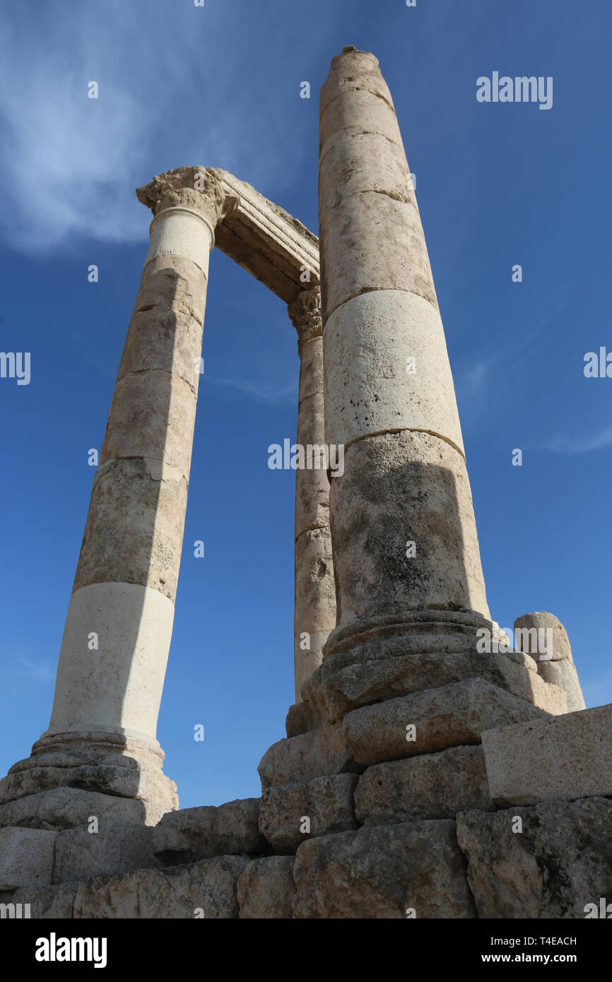 Tempel des Herkules in der Zitadelle, die alte römische Philadelphia ...