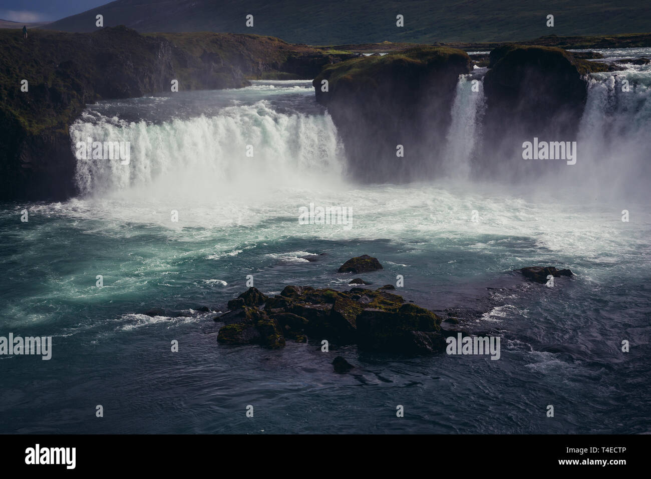 Wasserfall der Götter - Godafoss auf der Skjalfandafljot Fluss in ...