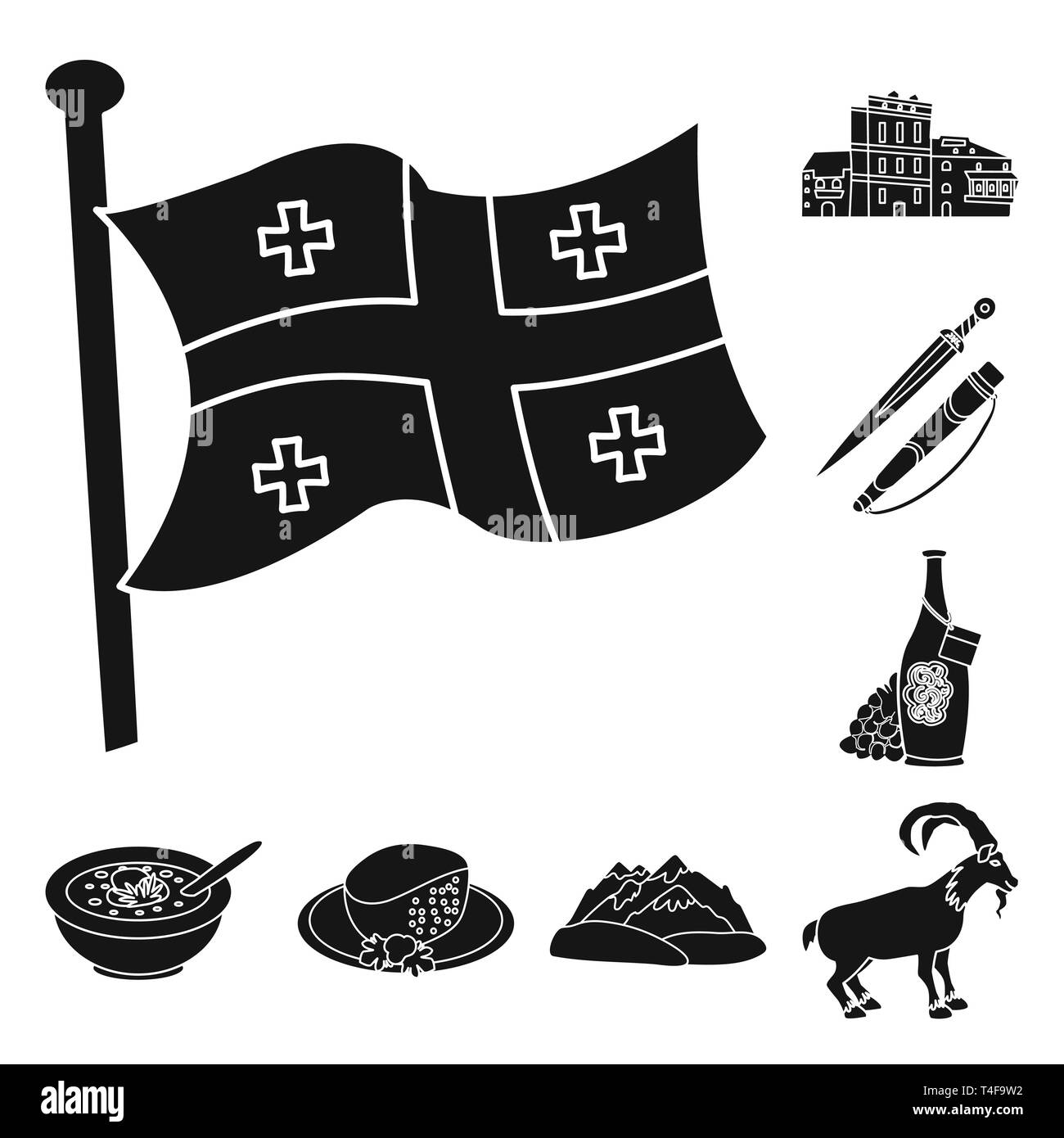 Vector Illustration von Erbe und Originalität Symbol. Sammlung von Erbe ...