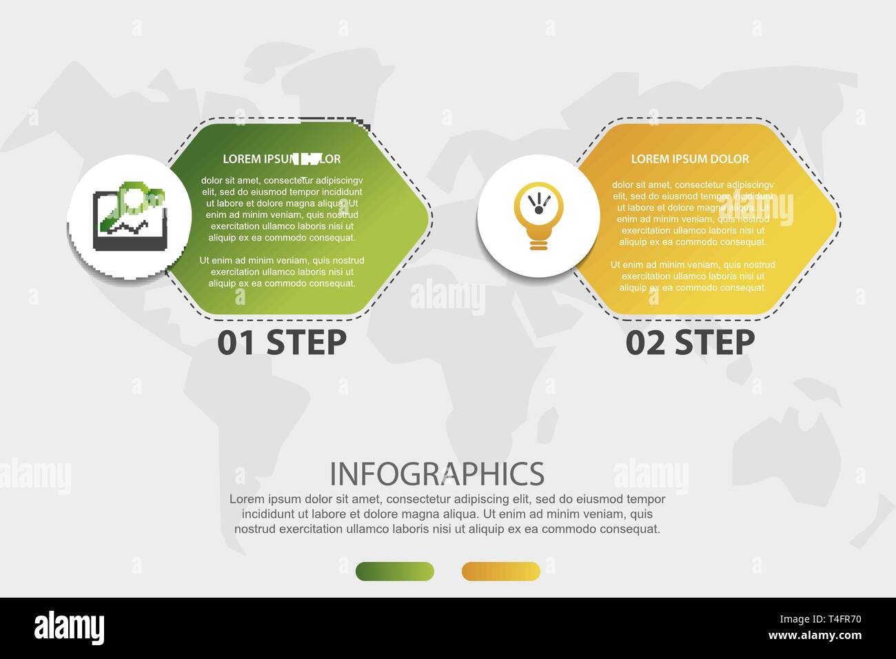 Moderne 3D-Vektor Illustration. Timeline Prozessablauf Infografik ...